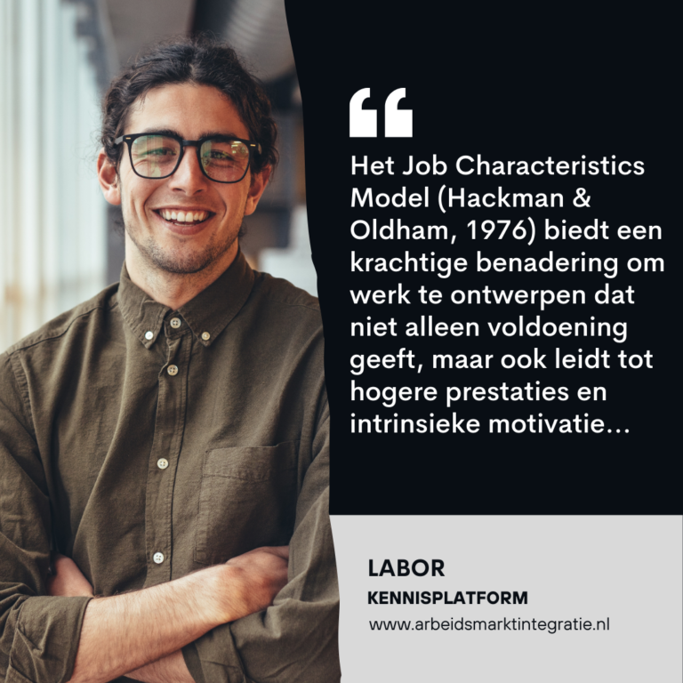 Het Job Characteristics Model (Hackman, Oldham, 1976)